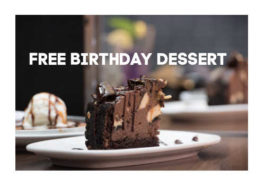 Free Boston Pizza Birthday Dessert & Free Appetizer
